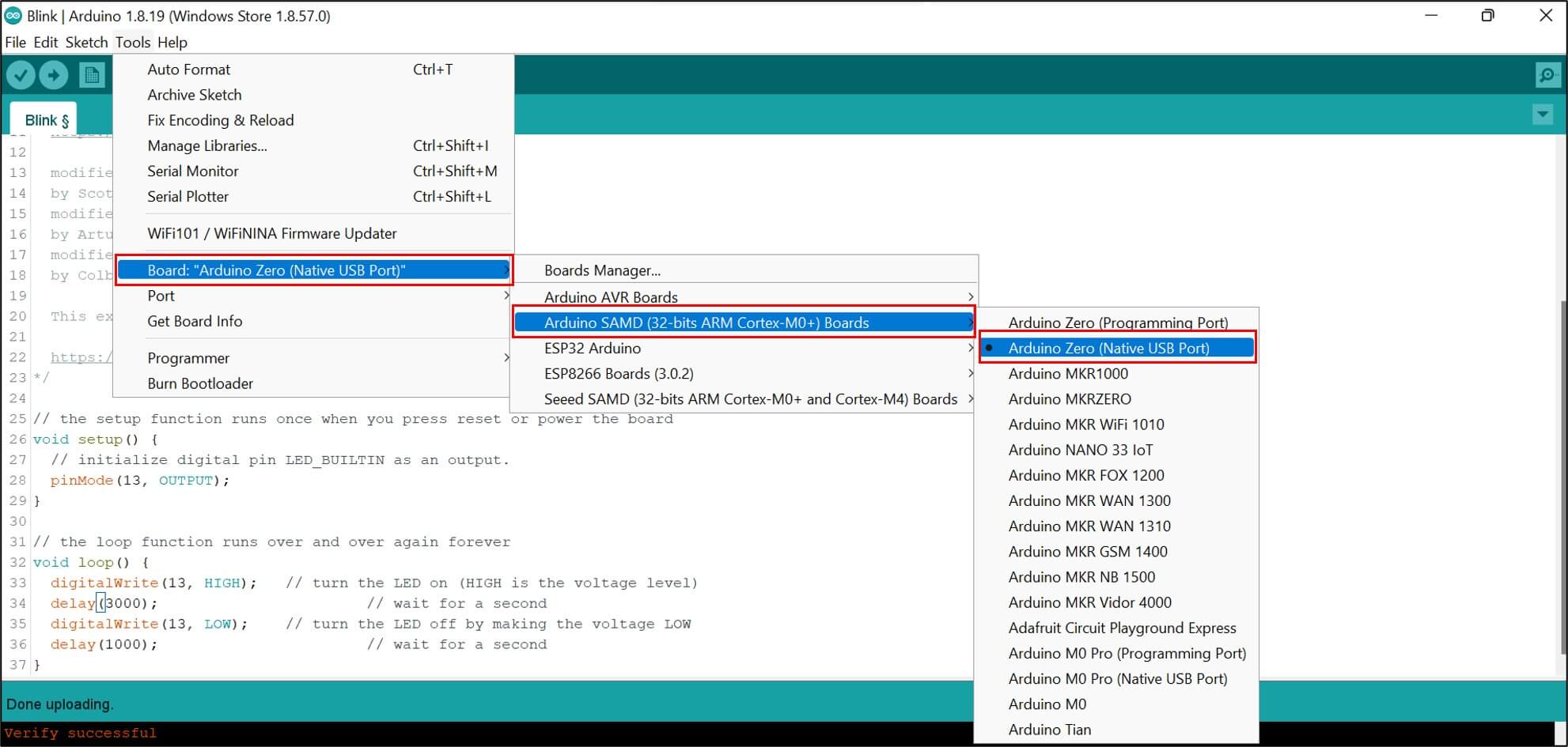 Arduino Zero Compatible Samd21 Arm Cortex M0 Dev Board